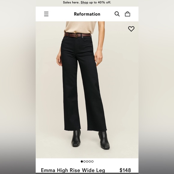 Reformation | Jeans | Reformation Emma High Rise Wide Leg Jeans | Poshmark